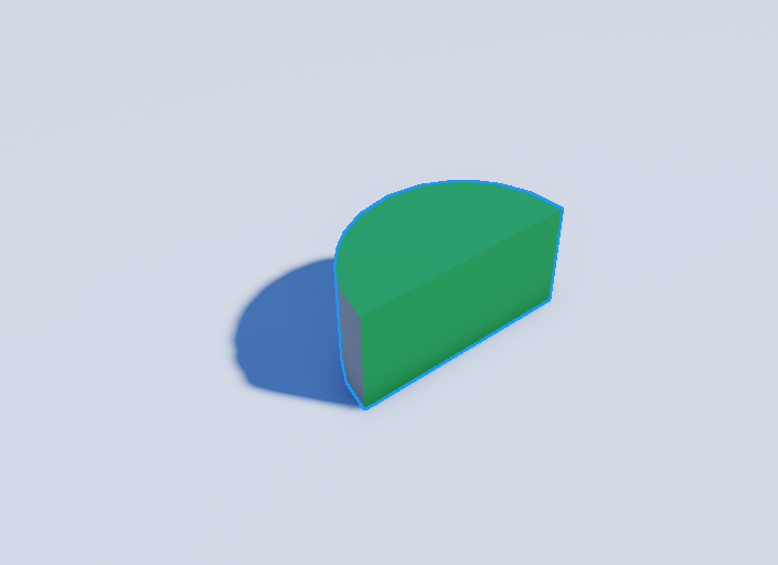 A block and a cylinder combined into one object.