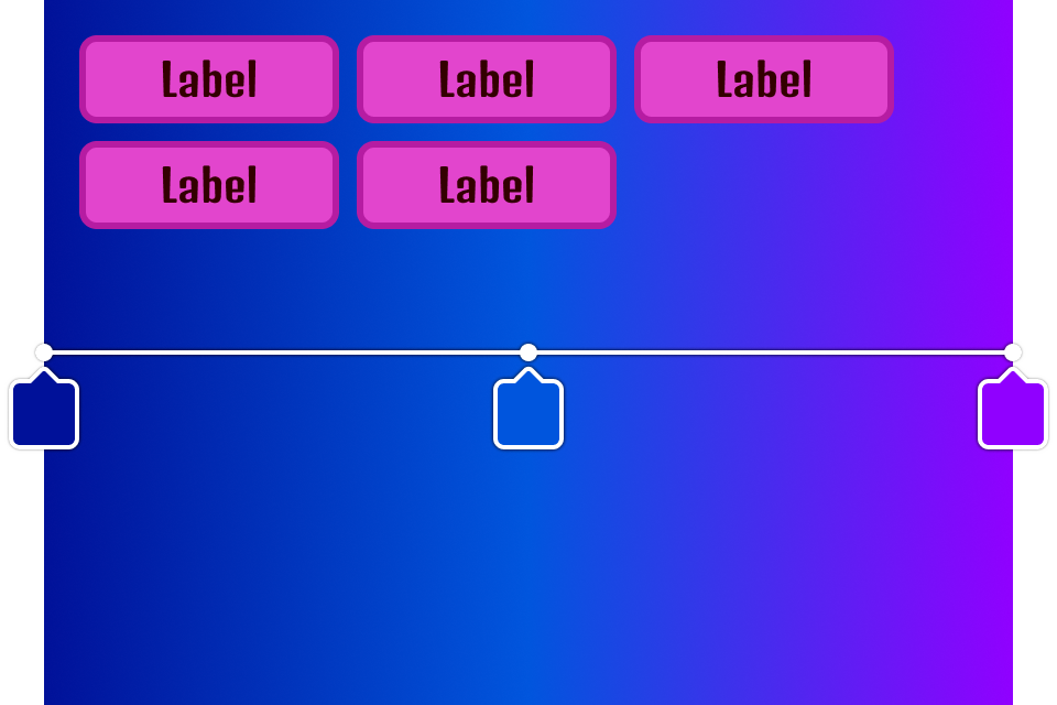 El objeto UIGradient aplica un gradiente de color y transparencia a su ...